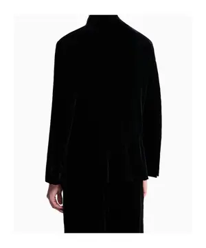 Giorgio Armani One Shot Velvet Blazer - Black