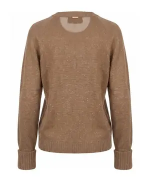 TWINSET Ribbed-knit Crew-neck Top