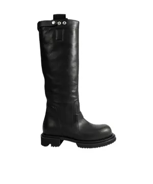 Rick Owens Gabe Knee-high Strap Boots - Black