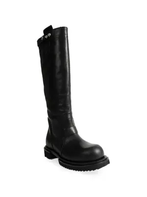 Rick Owens Gabe Knee-high Strap Boots - Black