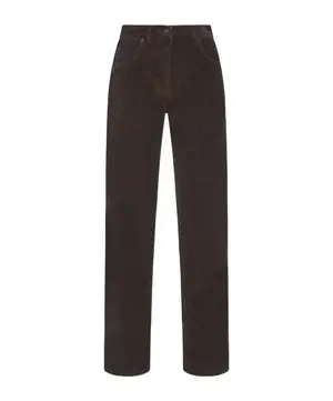 THE ROW Frava Trousers - Dark Brown