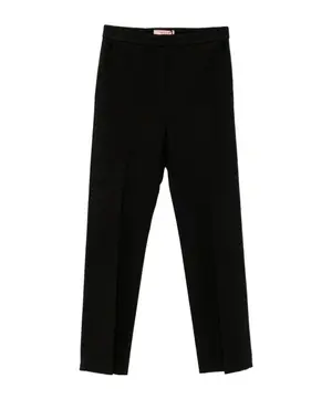 TWINSET Concealed-fastening Straight-leg Trousers - Black