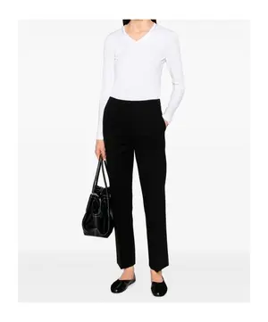 TWINSET Concealed-fastening Straight-leg Trousers