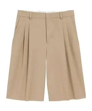 AMI Paris Belt-loop Shorts - Beige