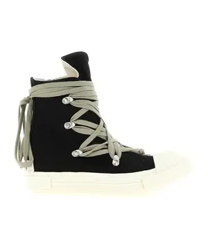 Rick Owens Megalace Sneaks' Sneakers - Black