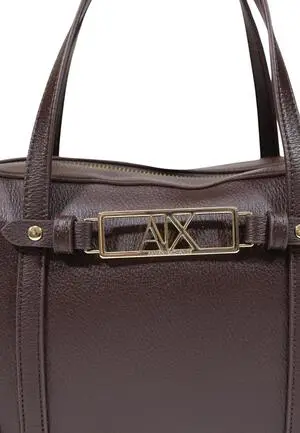 Armani Exchange Top Handle Bag With Structured Silhouette
