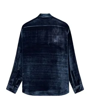 Giorgio Armani Stand-collar Long-sleeve Shirt - Light Blue