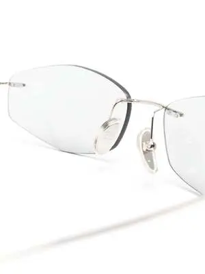 Balenciaga Rimless Geometric-frame Sunglasses