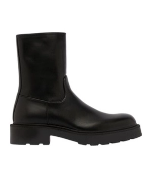 THE ROW Round-head Short Boots - Black