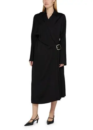 Loewe Lapel Long-sleeved Dress