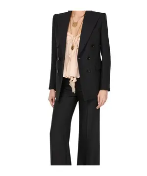 Chloé Lapel Long-sleeved Suit Coat