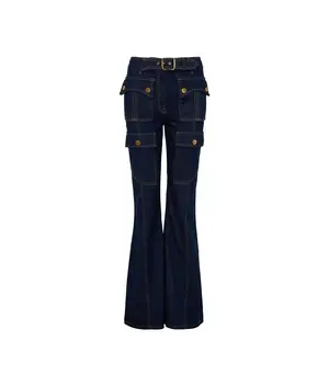 Zimmermann Luna Utility Flared Jeans - Black