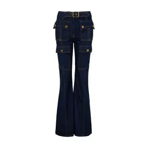 Zimmermann Luna Utility Flared Jeans