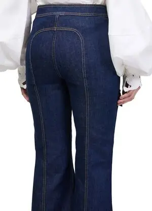 Zimmermann Luna Utility Flared Jeans