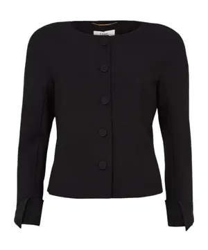 Chloé Jacket With Puff Sleeves - Black