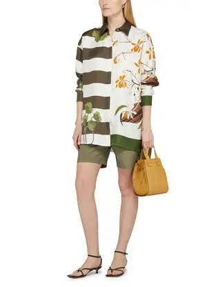 Loewe Printed Silk Long-sleeved Shirt