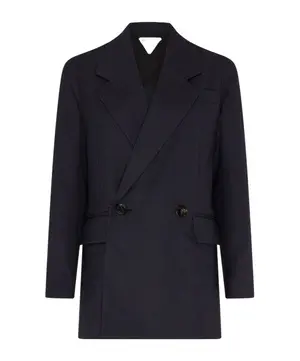 Bottega Veneta Long-sleeved Suit Coat - Black