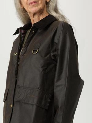 Barbour Avon Hooded Waxed Jacket - Black