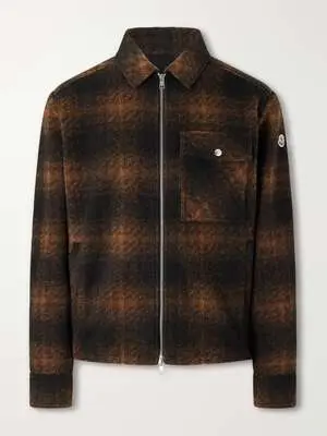 Moncler Checked Flannel Overshirt - Red