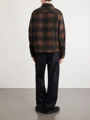 Moncler Checked Flannel Overshirt - Red