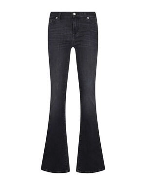7 For All Mankind Jeans Size Cotton, Elastane - Black