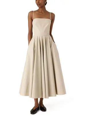 Givenchy Square-necked Long Dress - Nude