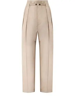 Bottega Veneta Pleated Casual Trousers - Nude