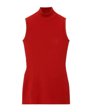 Loewe Sleeveless Knit Top - Red