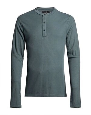 Rag & Bone T-shirt Deep Teal Size Viscose, Elastane - Green
