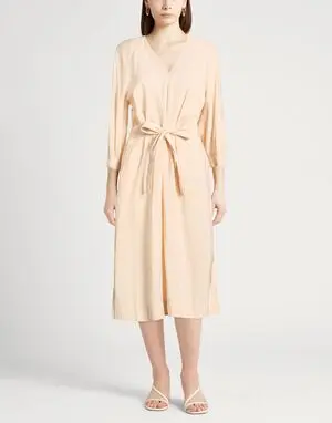 Peserico Midi Dress Cream Size Modal, Polyester