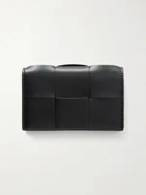Bottega Veneta Intrecciato Leather Wallet - Black
