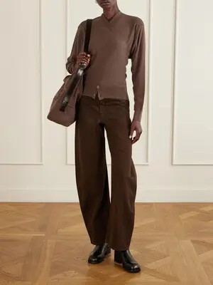 LEMAIRE Wool-blend Cardigan With Trompe-l'ail Detailing