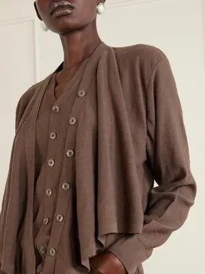 LEMAIRE Wool-blend Cardigan With Trompe-l'ail Detailing