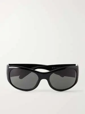 Magda Butrym Round-frame Acetate Sunglasses - Black