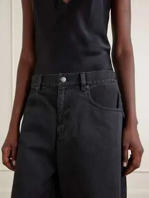 NILI LOTAN Terese Mid-rise Wide-leg Jeans