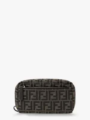 Fendi Ff Zucca Jacquard Fabric Clutch Bag
