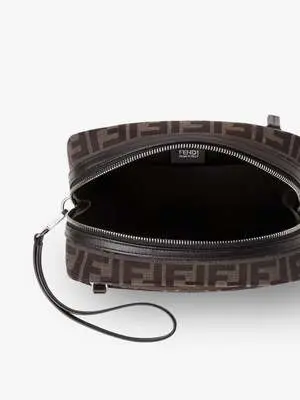 Fendi Ff Zucca Jacquard Fabric Clutch Bag