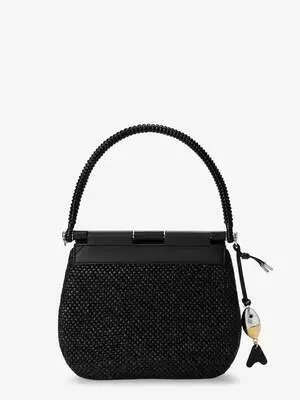 Loewe Paula's Ibiza Pescador Raffia And Leather Handbag