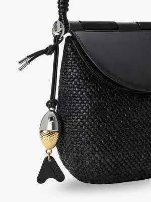 Loewe Paula's Ibiza Pescador Raffia And Leather Handbag