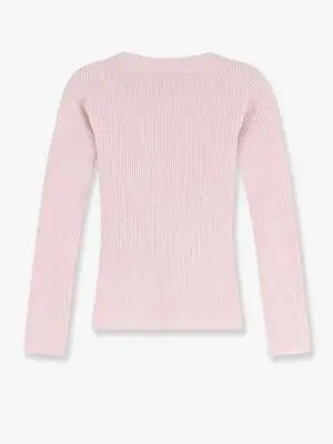 Max Mara Ribbed Wool And Cashmere V-neck Cardigan - Pink