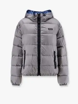 Miu Miu Recycled Material Down Jacket - Grey