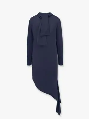 SEMICOUTURE Asymmetric Satin Dress