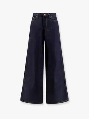 3x1 The Silk Kat Jeans With Contrasting Stitching - Blue