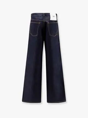 3x1 The Silk Kat Jeans With Contrasting Stitching