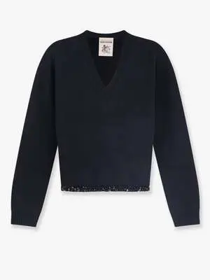 SEMICOUTURE Virgin Wool And Cashmere Sweater - Black