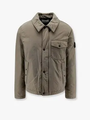 Stone Island Micro Reps Padded Nylon Jacket - Green