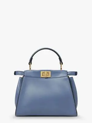 Fendi Peekaboo Mini Leather Handbag