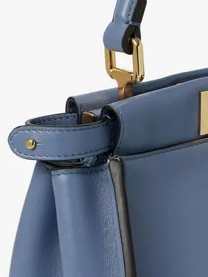 Fendi Peekaboo Mini Leather Handbag
