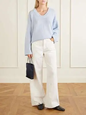 Loulou De Saison Derry Cashmere Sweater - Light Blue