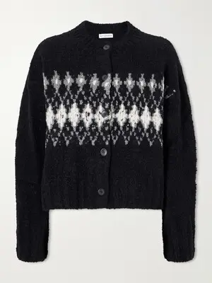 Altuzarra Haven Knitted Wool Cardigan - Black